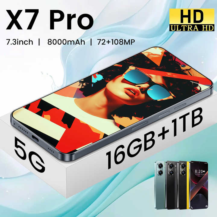 Global Original X7 Pro 5G Smartphone 16GB+512GB Storage Dual SIM 2K ...