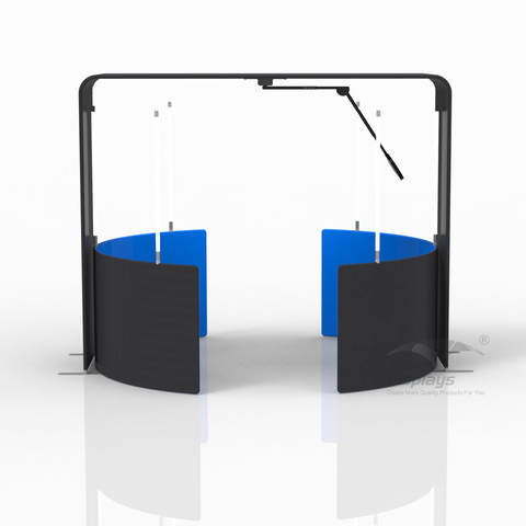 6.5ft Backlit Light Box Counter Portable Exhibition Counter Bright Led ...