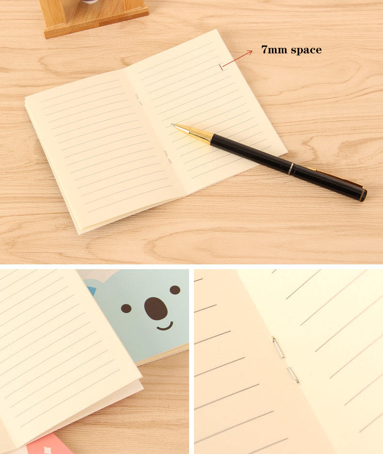 Cute Mini Saddle Stitched Paper Composition Notebook for Elementary ...