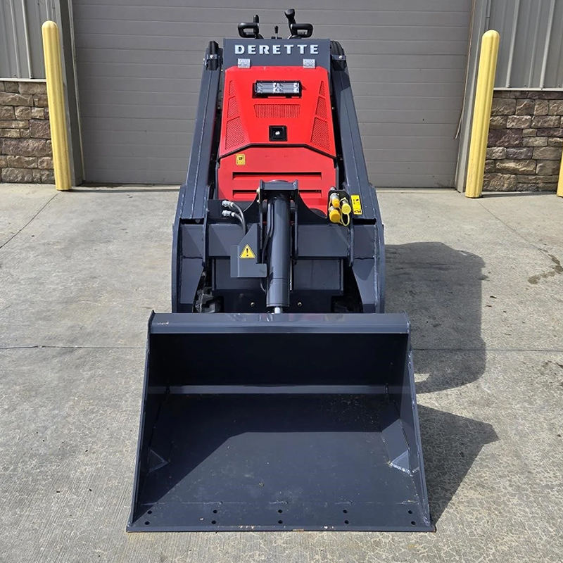 Derette V1000 Mini Skid Steer Loader 25HP Kubota Diesel Engine Tracked ...