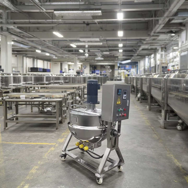 304 Stainless Steel Large Capacity Steam Heating Pot Tilting Jam Hot ...