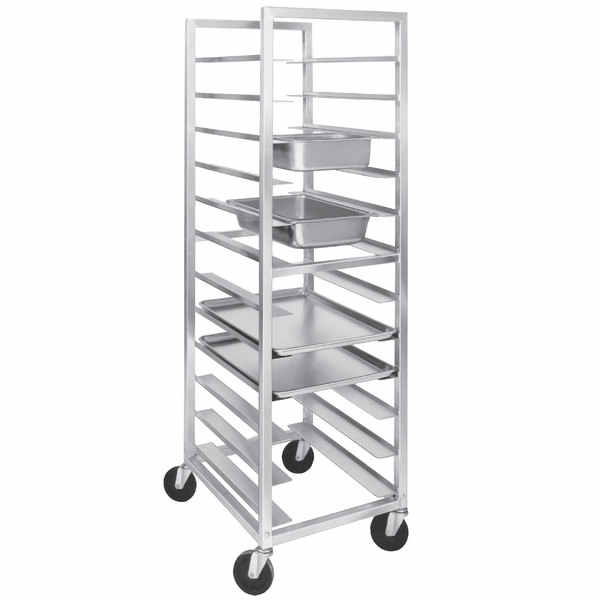 Stainless Steel Tray Rack Trolley GN 1/1 Pan 15 Tiers