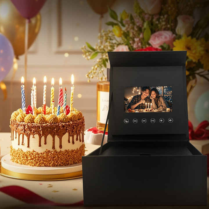 Customized 7 Inch Packaging Presentation LCD Screen Gift Box
