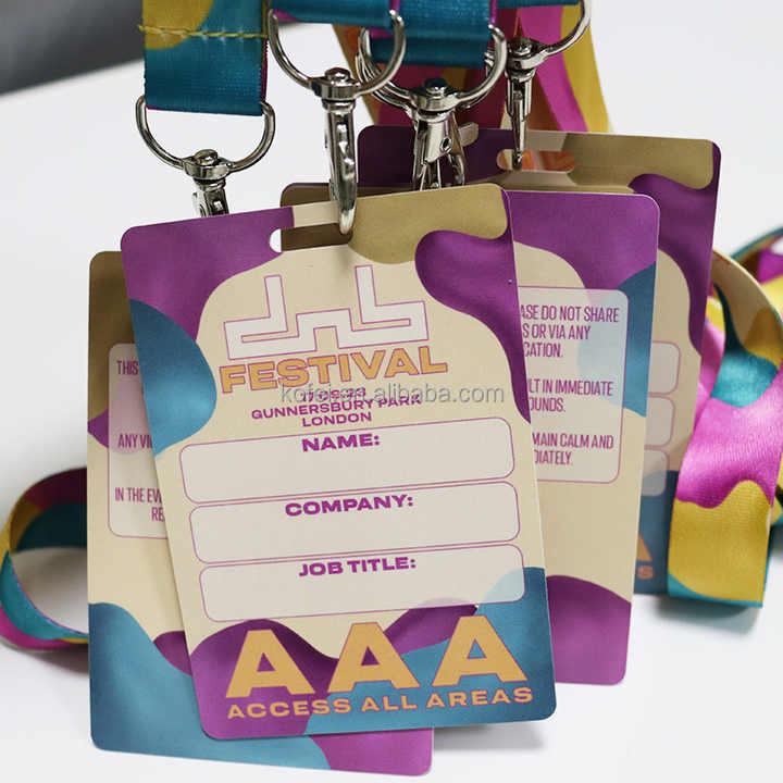 Customized Logo PVC Plastic Event Badges VIP Pass ID Card Exhibition ...