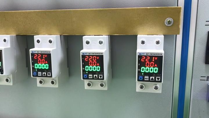 63A 230V 3IN1 Display Din rail adjustable over under voltage surge ...