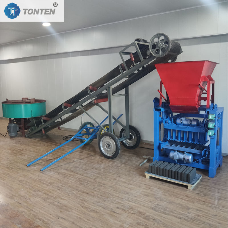 Hydraulic Brick Press Machine for High Density Bricks Four Bricks Per ...