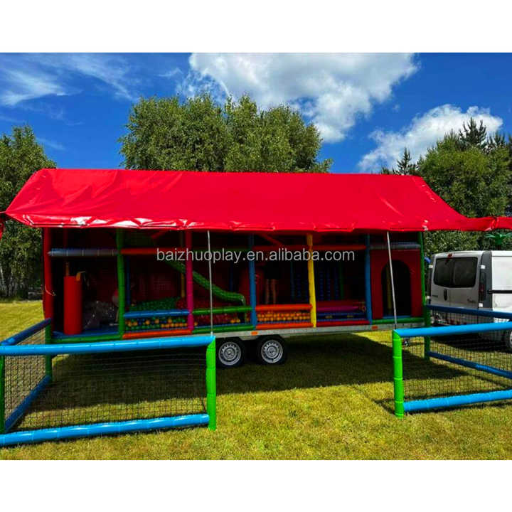 Movable Indoor Children Playground Portable Trailer Naughty Castle ...