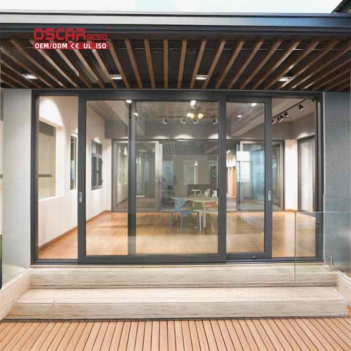 Motion Sensor Exterior Door Linear System Aluminum Alloy Security Doors ...