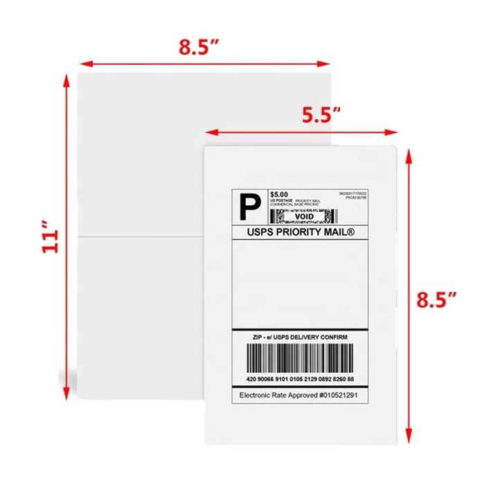 2 Pieces A4 Matte Offset Paper Self-Adhesive Barcode Sticker Per Sheet ...