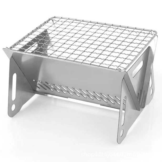 Outdoor Barbecue Folding Grill Garden Stainless Steel Camping Oven Detachable Stove Portable ...