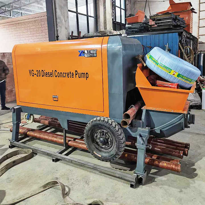 Diesel Electric Pump Concrete Pump Trailer Mini Concrete Pump Good ...