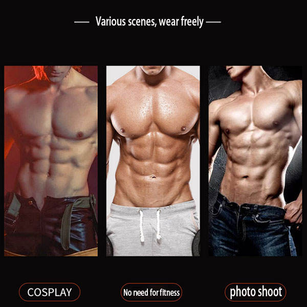Cosplay Realistic Fake Belly Silicone Muscle Macho Chest for Halloween ...