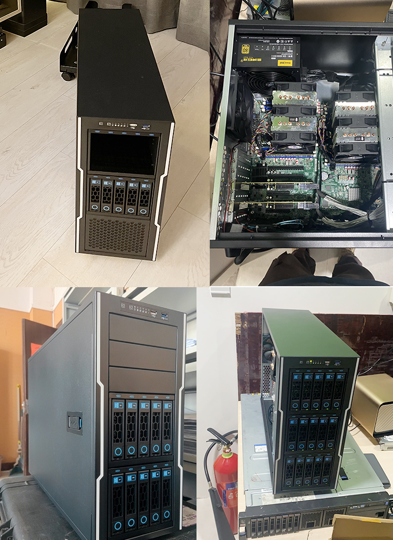 Zhenlong full-tower NAS chassis chassis ITX MATX ATX EATX 15 disk hot ...