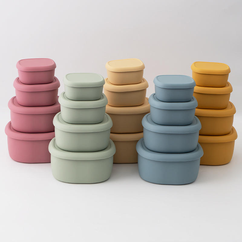 Wholesale Food Grade Silicone Storage Containers Lunch Box Silicone ...