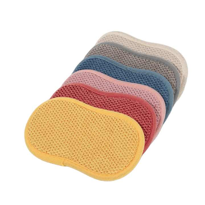 New Style High Quality Colorful Dish Washing Microfiber Sponge Scouring ...