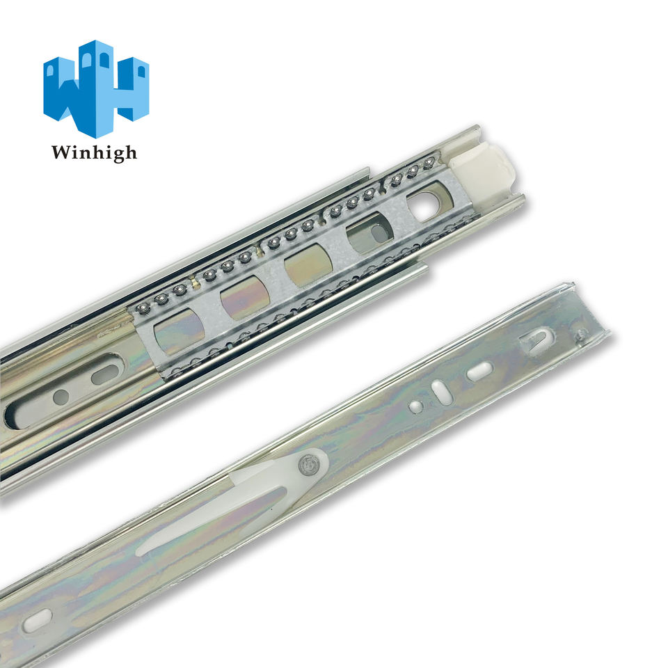 Cheaper Cupboard Slide 3 Fold 45mm Telescopic Ball Bearing Drawer ...