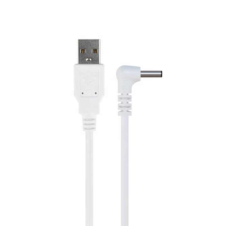 White Color USB to 90 Degree Angle Copper DC 3.5*1.35mm Power Cable USB ...