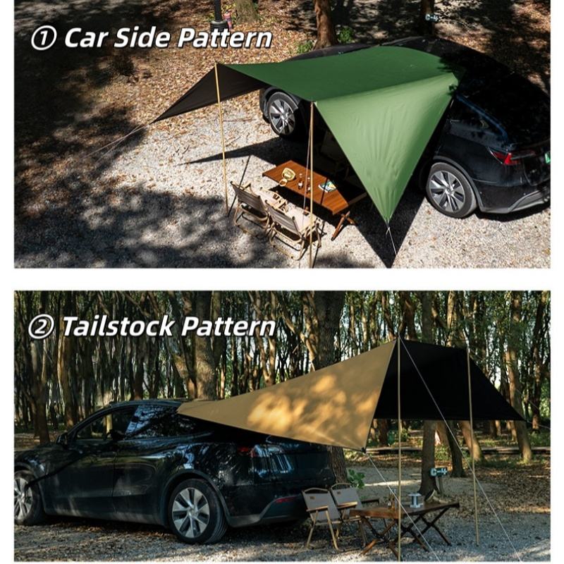 2025 Hot Sale 8㎡ Car Roof Side Awning Car Side Sunshade Tent Waterproof ...