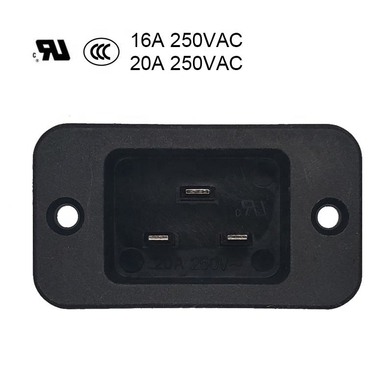 High Quality IEC320 C20 Inlet Connectors for Industrial Use