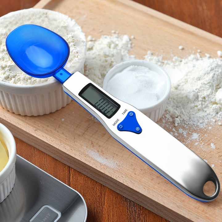 500g/0.1g Digital Spoon Scale Kitchen Measuring Scales Spoon Weighing ...