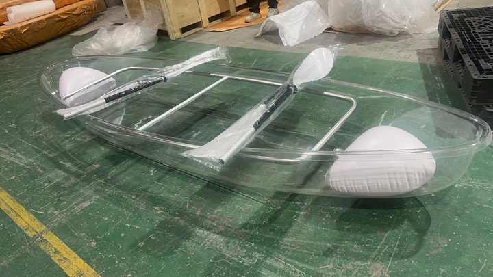 Transparent Crystal Boat - 2 Person Kayak for Fun & Fishing