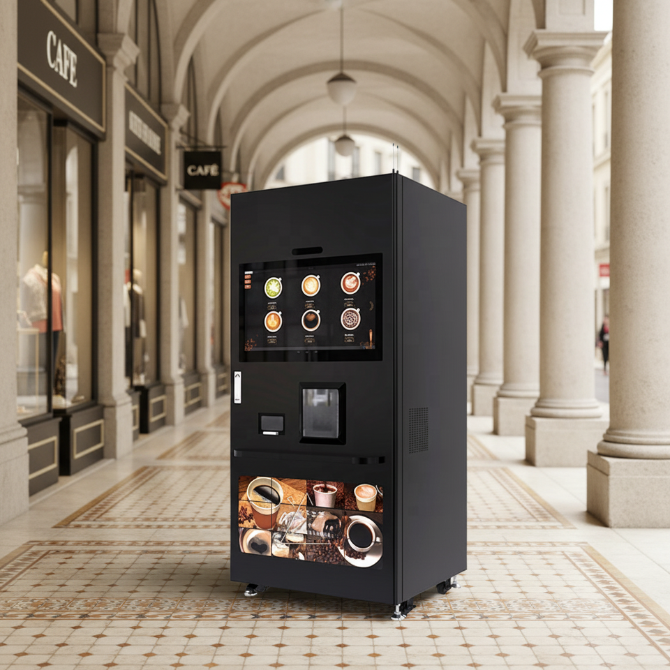 LE308G Coffee Vending Machine Compressor Cooling 150-200 Cups Shopping ...