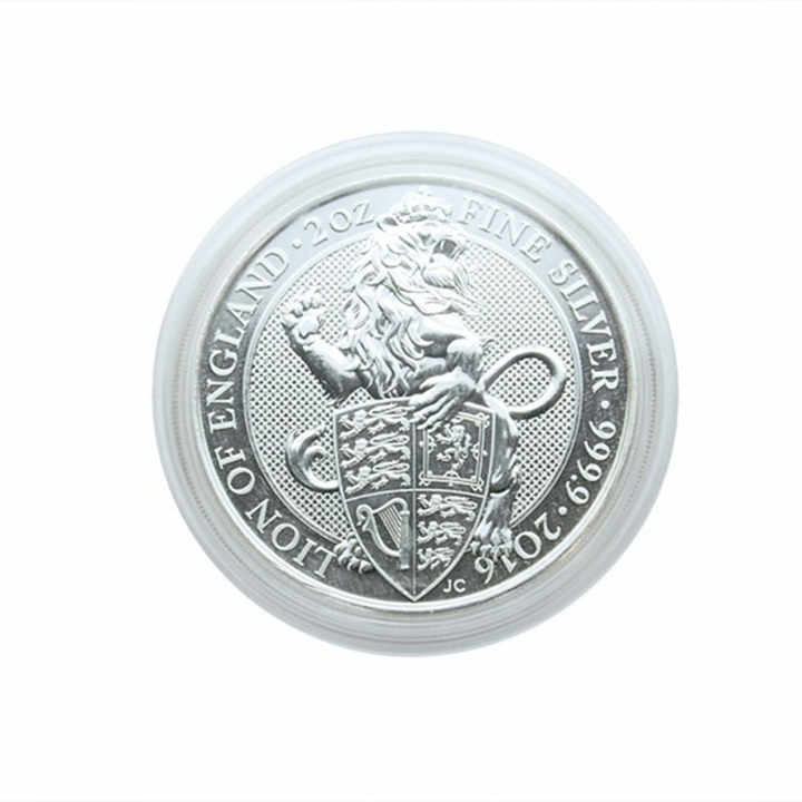 2 EURO Coin Holder Capsules - Clear Plastic Coin Containers