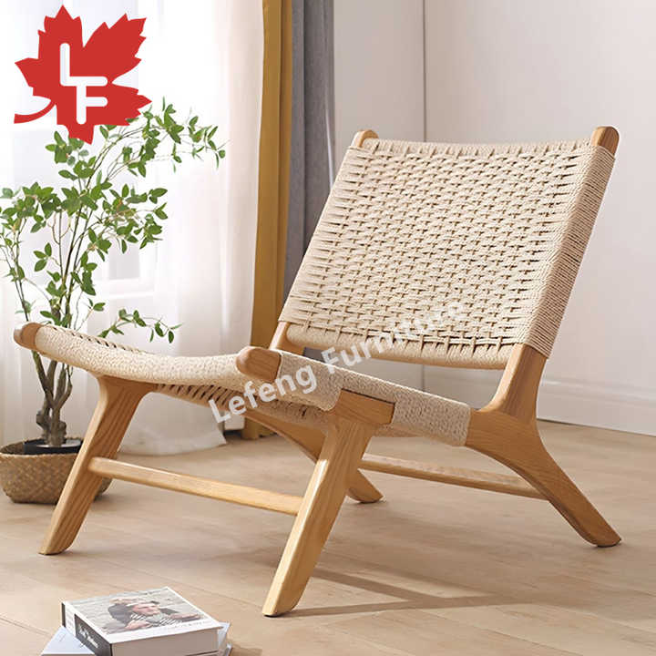 Cheap Classic Designer Armchair - Natural Wood & Black