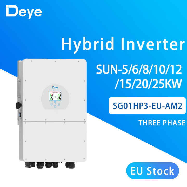 Deye Hybrid Solar Inverter 5kw 10kw 15kw 20kw Three Phase High Voltage for Home Use| Alibaba.com