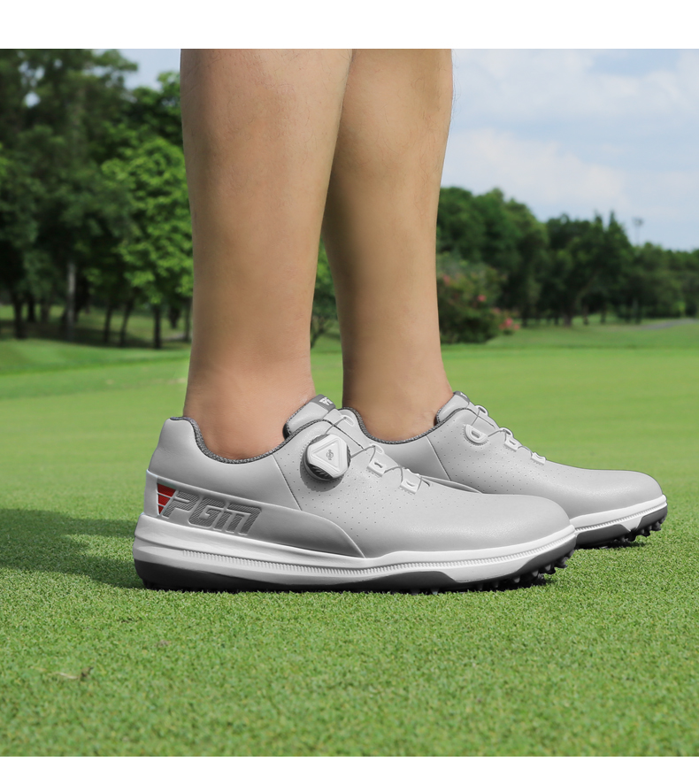 PGM XZ235 waterproof mens premium golf shoes rubber premium grade leather golf shoes-企业官网