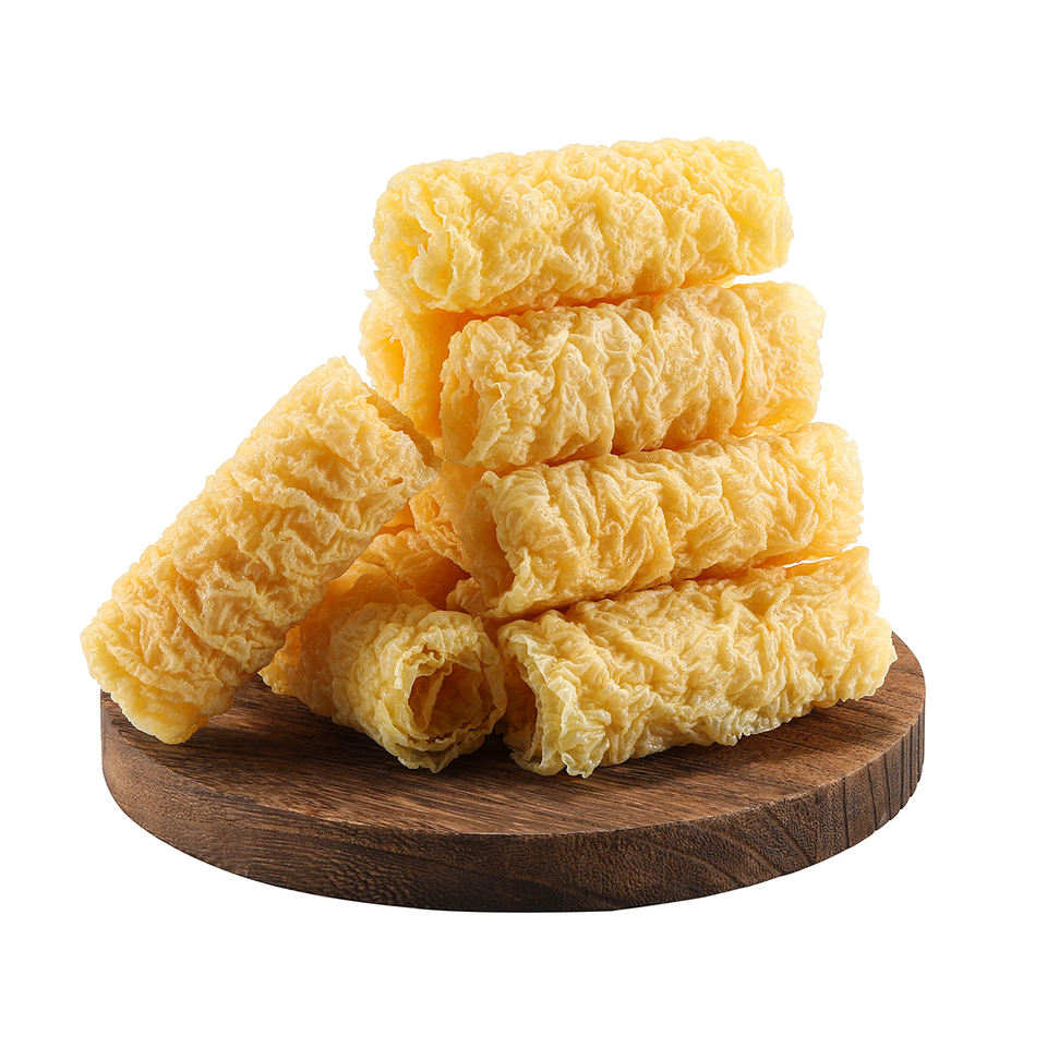 HACCP and Halal Certified Fried Crisp Bean Curd Skin Roll TOFU Skin Bean Curd Stick Hot Pot ...
