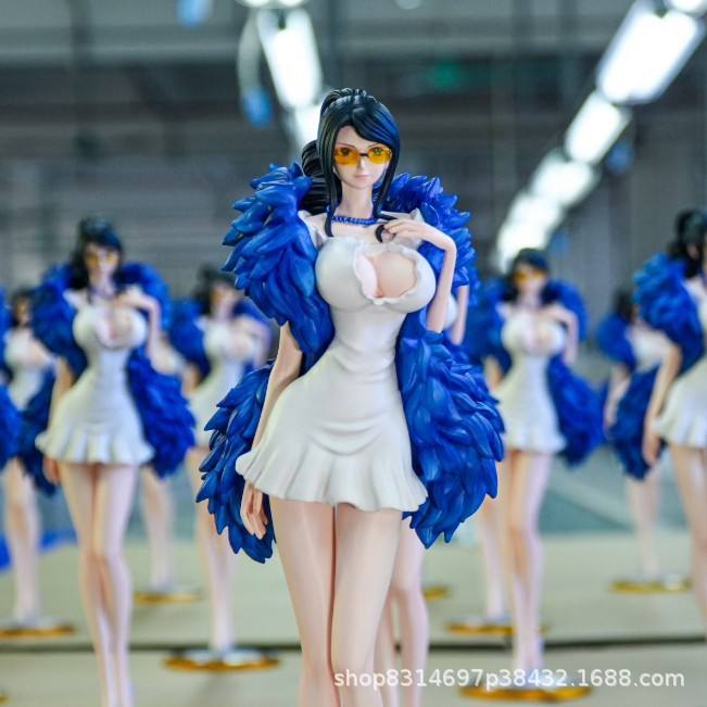 31cm One Pieced Nico Robin Film Gold White Dress PVC Anime Figure ...