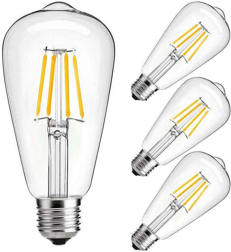 E27 Dimmable Edison Style LED Bulb for Hotel Use 2700K/3500K Warm White ...