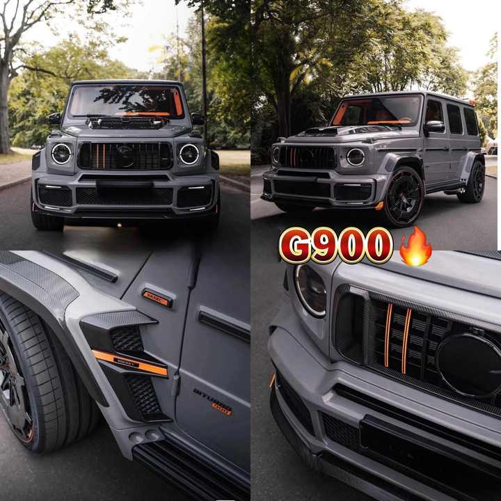 Pour mercedes-benz classe G kit Widebody en Fiber de carbone pour Brabu ...