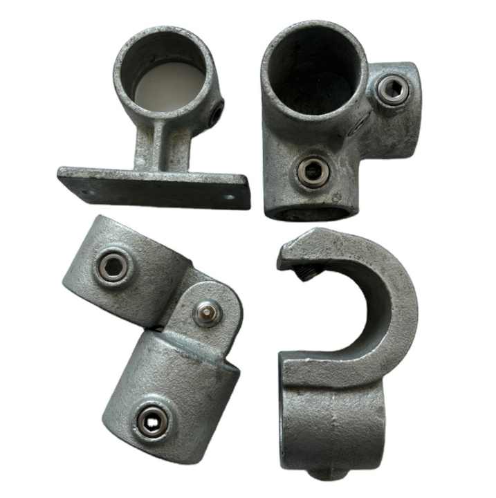 Structural Pipe Fittings Key Clamp Railings Malleable Iron Tube Clamp ...