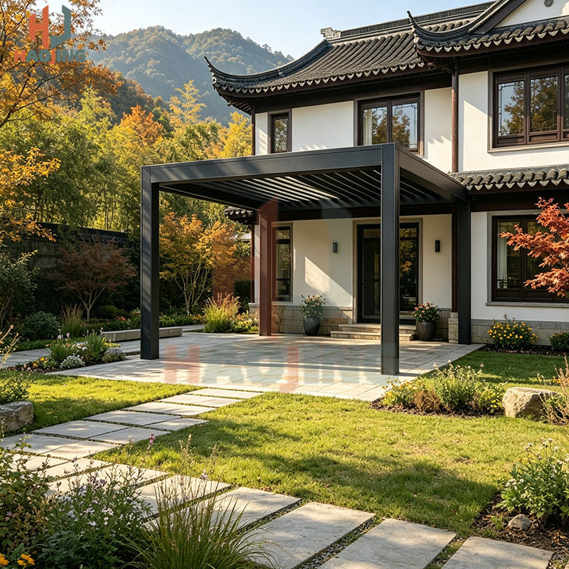 Elegant Natural Design Backyard Pergola 3x3 3x4 Powder Coated ...