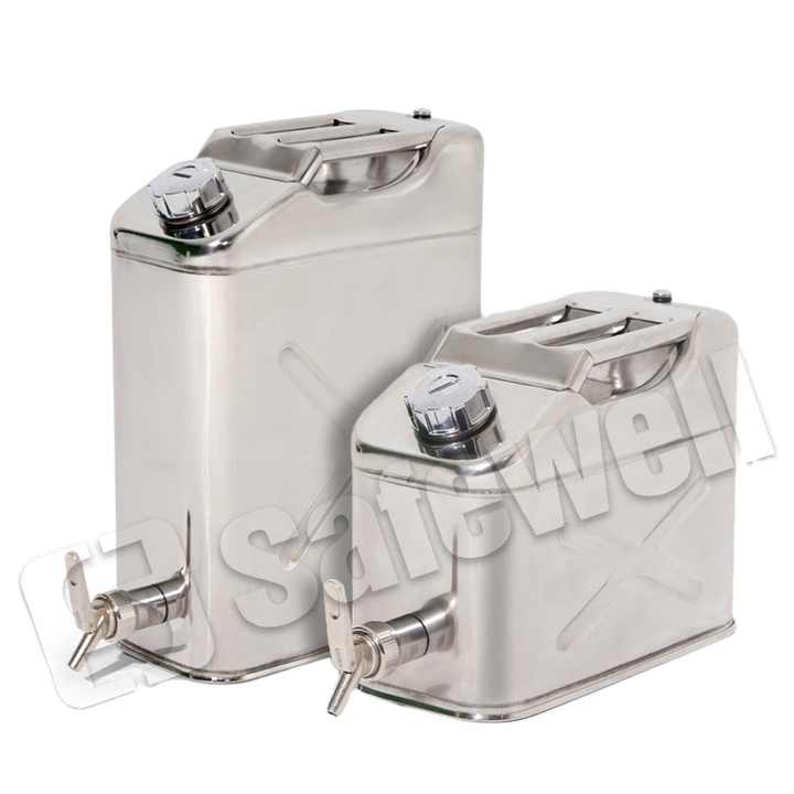 SWJC-43 Stainless Steel Jerry Can with Spout for Gasoline