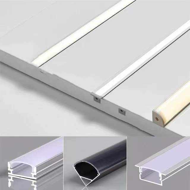 Extrusion Alu Profil Recessed Mounted Aluminum Led Channel Milky Cover ...
