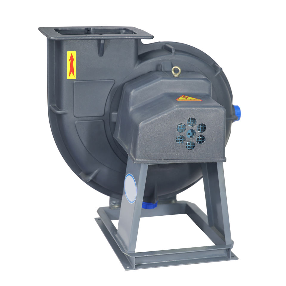 Plastic Centrifugal Fan Integrally Molded Impeller Corrosion Proof ...