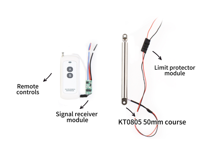 6v Mini Linear Actuator Telescopic Rod 304SS 120mm Stroke Electric ...