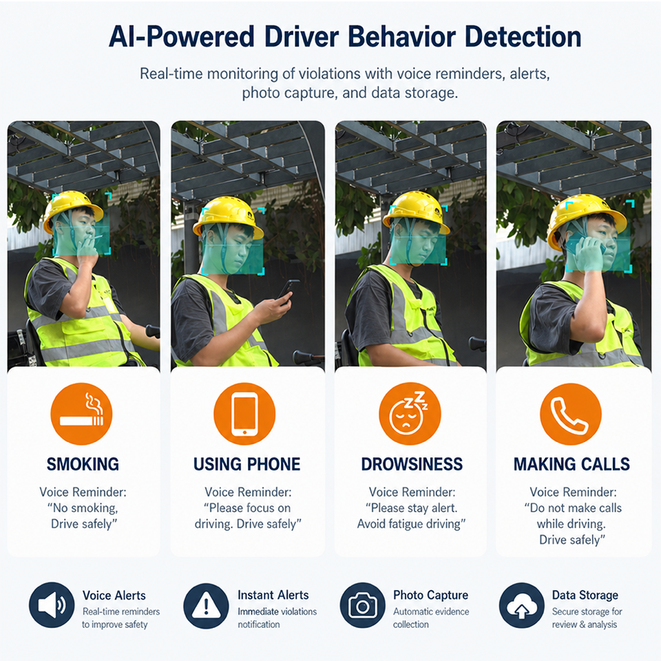 AI Anti-Collision Warning System for Forklift Trucks