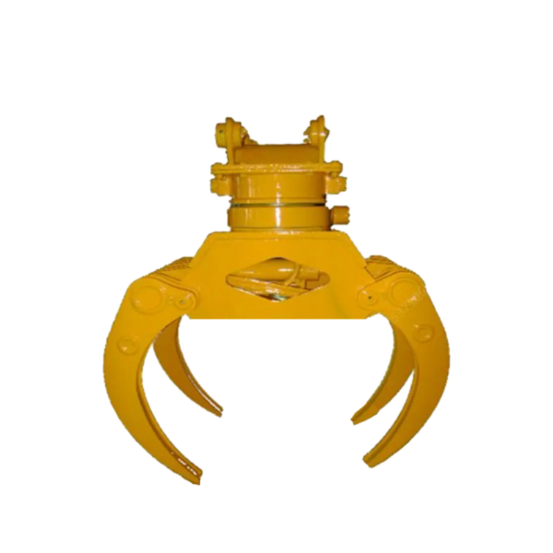 Rotating Hydraulic Wood Grapple Five Fingers Type Excavator Finger Log ...