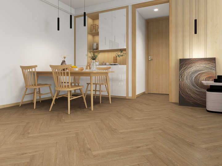 Wholesale Plastic SPC PVC Click Floor Herringbone Vinyl Flooring