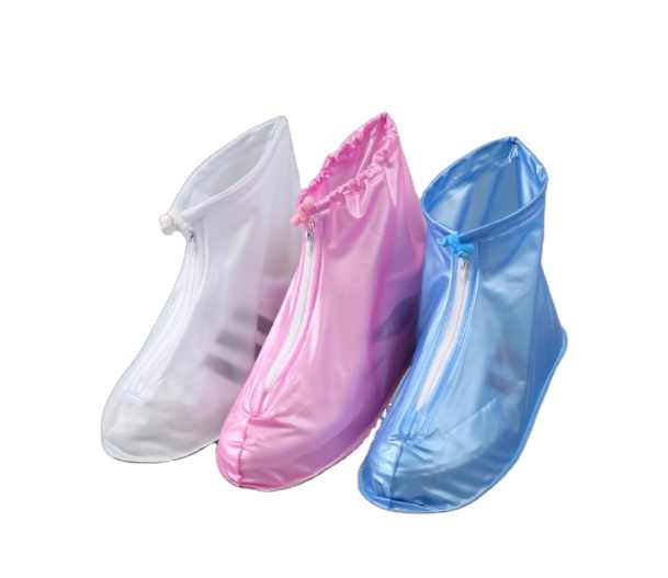 PVC Anti Slip Shoe Covers Waterproof Rain Shoes Covers With Zipper Non ...