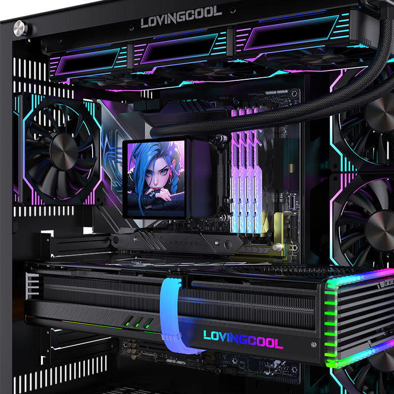 LOVINGCOOL 360mm ARGB Liquid CPU Cooler with Real Time GIF Display ...