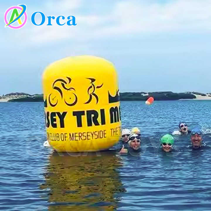 Inflatable Float Trigonal cylinder tetragonal PVC Swim Buoy Pyramid ...