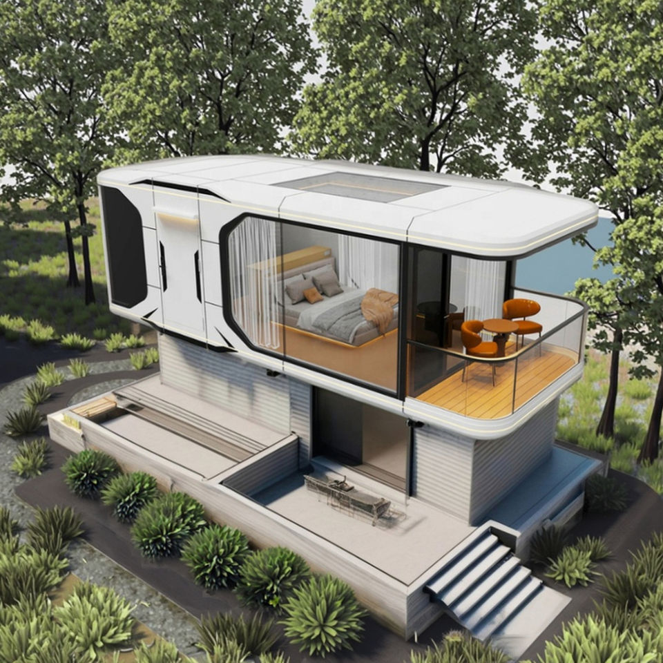 2026 Luxury Mobile Space Capsule Prefab Villa Waterproof Gym Durable ...