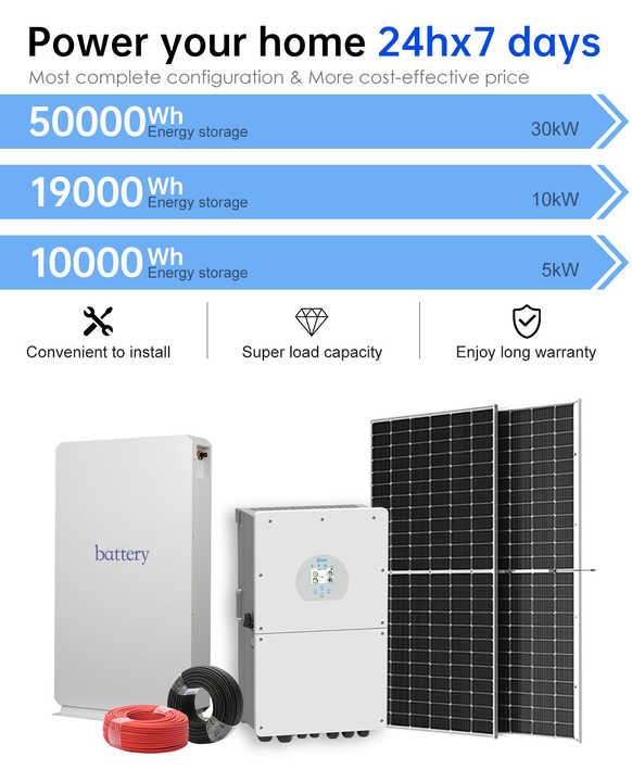 20kw off Grid Solar System with Battery Backup for Home