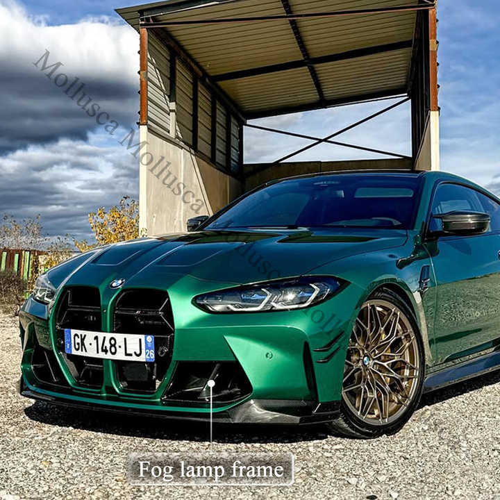 For BMW M4 G82 Real Carbon Fiber Front Wind Knife Upgrade the Retrofit ...
