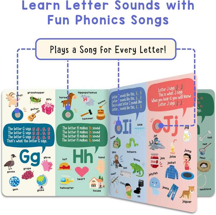 Phonics Songs Book 26 Letter Sound Songs Children Preschool and ...